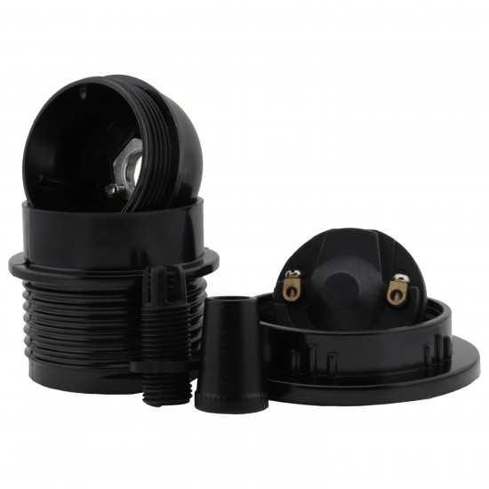 Black Bakelite Lamp Holder Art Deco Black Bakelite E27 Lampholder ...