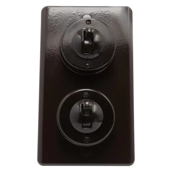 Repaireum Ltd | Vintage Crabtree 2Gang Bakelite Light Switch on a ...
