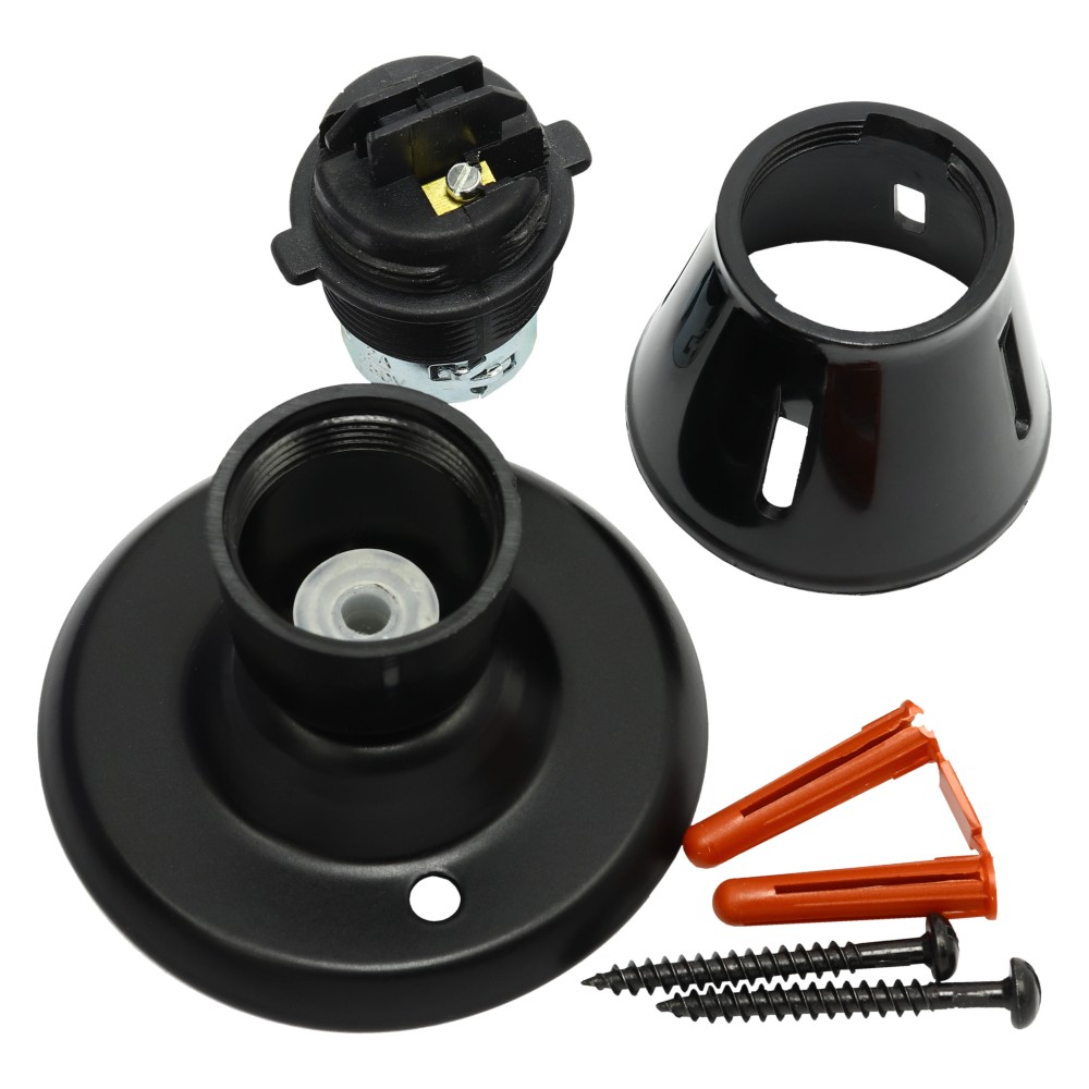 Art Deco Emporium | Batten Bulb Holder made from Black Bakelite B22 ...