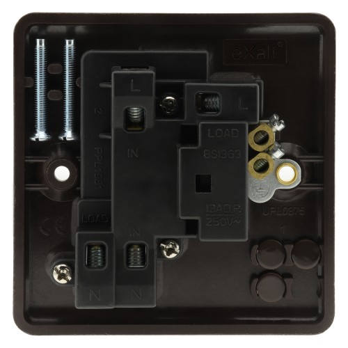 Buy eXalt brown plug sockets and switches from www.art-deco-emporium.co.uk