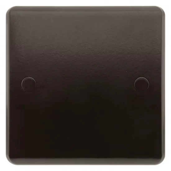 Art Deco Emporium | Dark Brown Blanking Plate -1 Gang