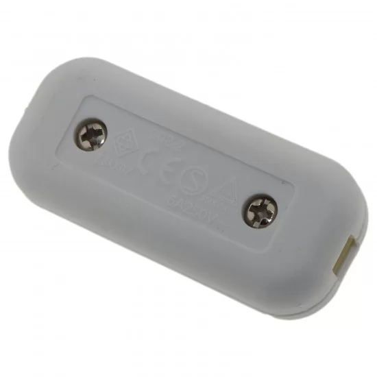 Art Deco Emporium | Small In-line Rocker Switch 3 Wire Dual Pole in White