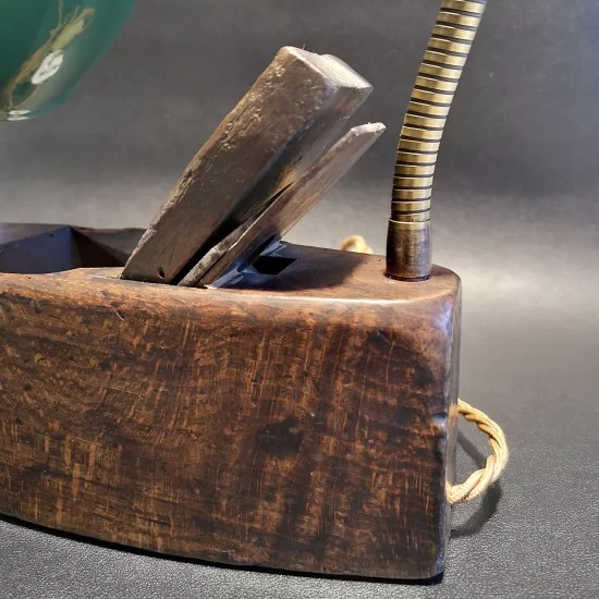 Repaireum | Vintage Plane Desk Lamp Hardwood