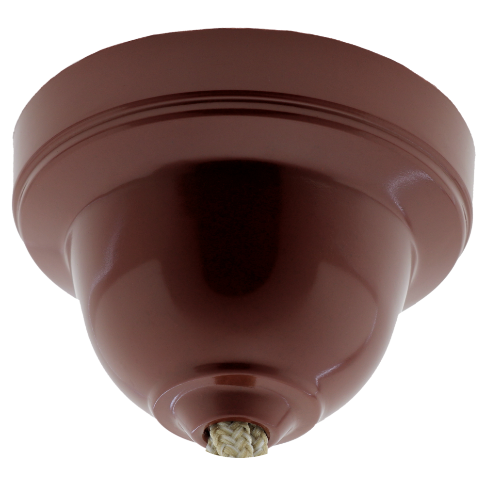 Art Deco Emporium | Ceiling Rose Cup in Brick Red Bakelite