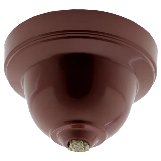 Art Deco Emporium | Ceiling Rose Cup in Brick Red Bakelite