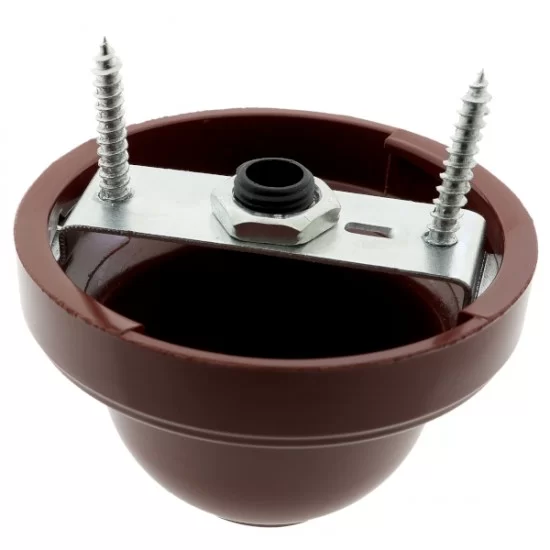 Art Deco Emporium | Ceiling Rose Cup in Brick Red Bakelite