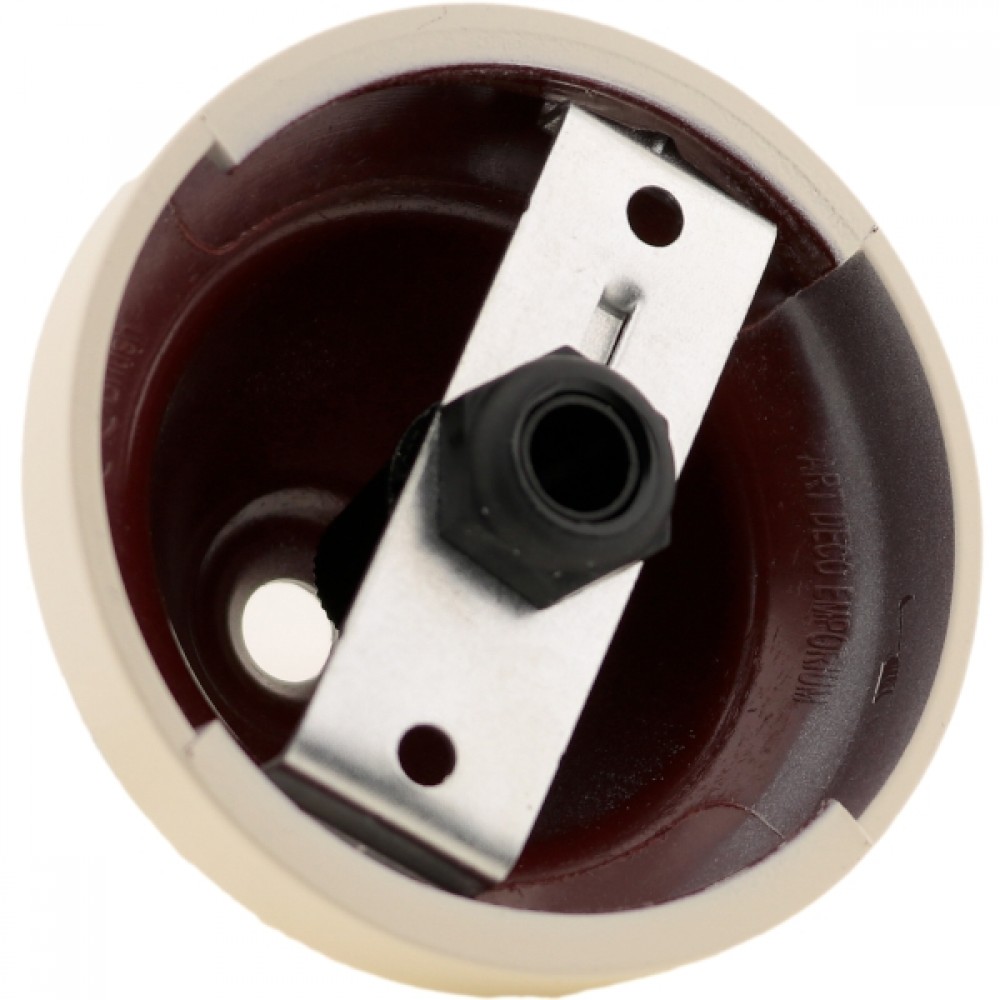 Art Deco Emporium | Ceiling Rose Cup in Bakelite with Applied Ivory Finish