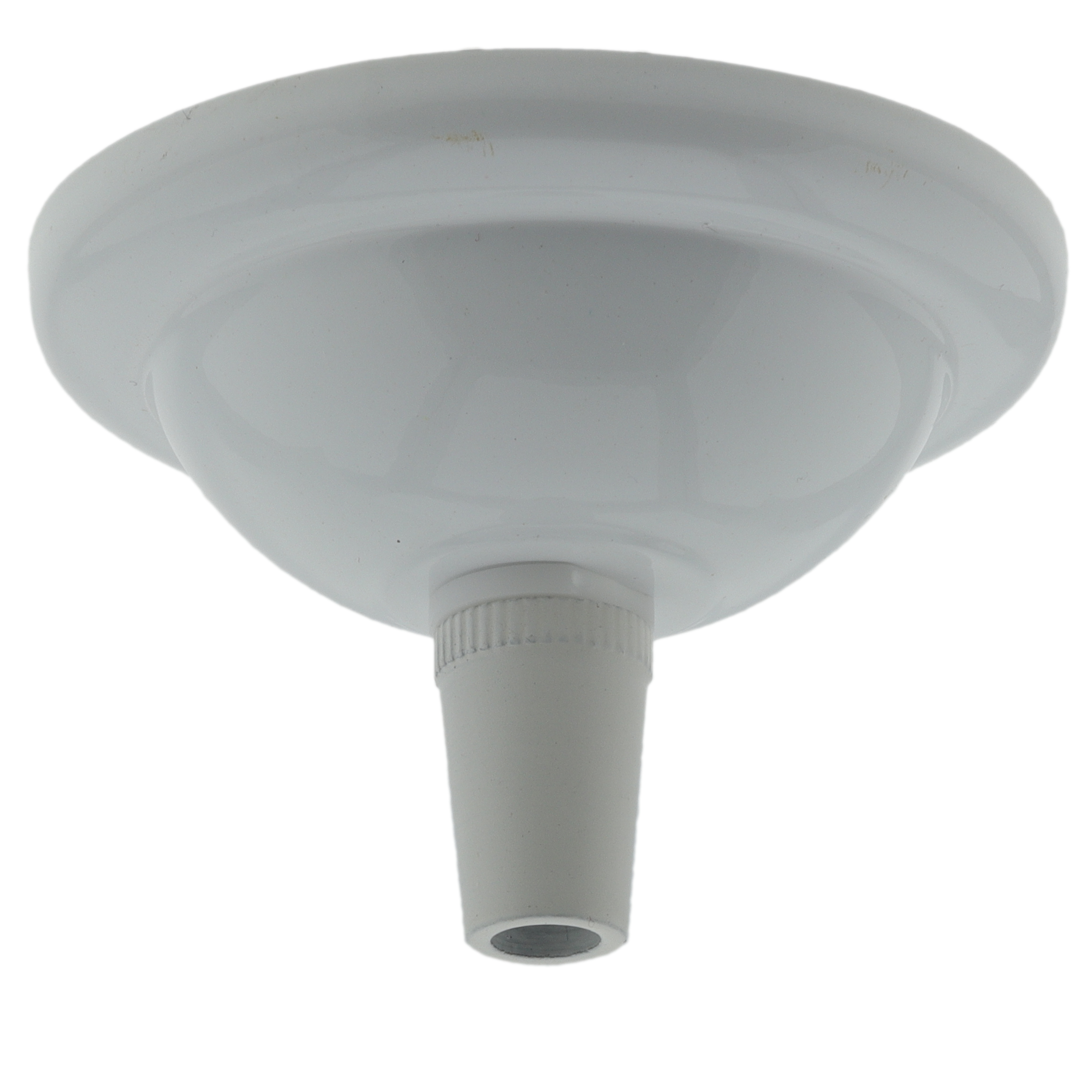 Art Deco Emporium | Small Ceiling Rose with Metal Cord Grip in Gloss ...